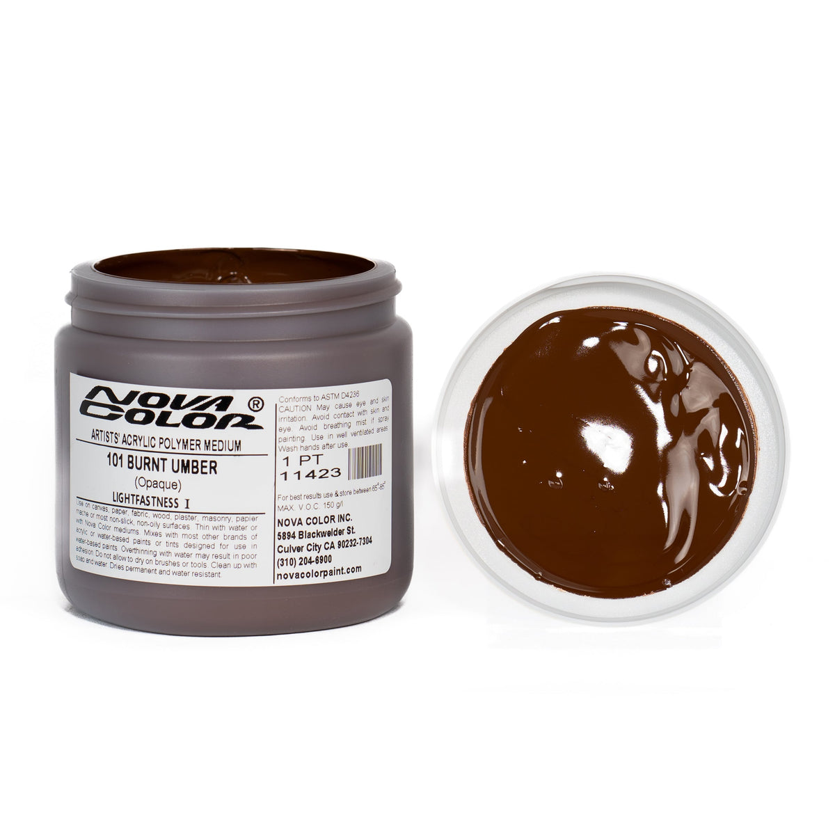 Buy Burnt Umber Acrylic Paint Online | Nova Color