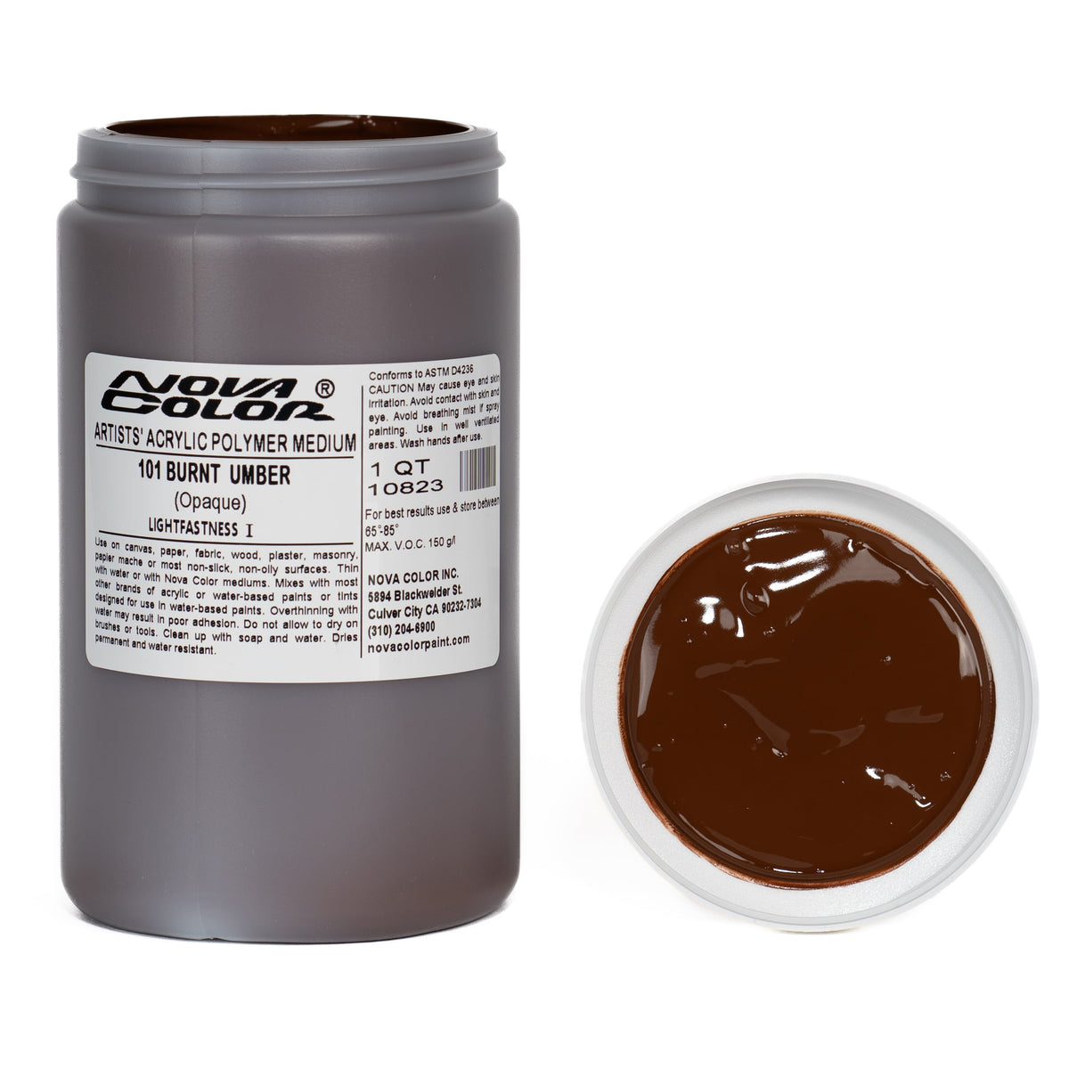 Buy Burnt Umber Acrylic Paint Online | Nova Color