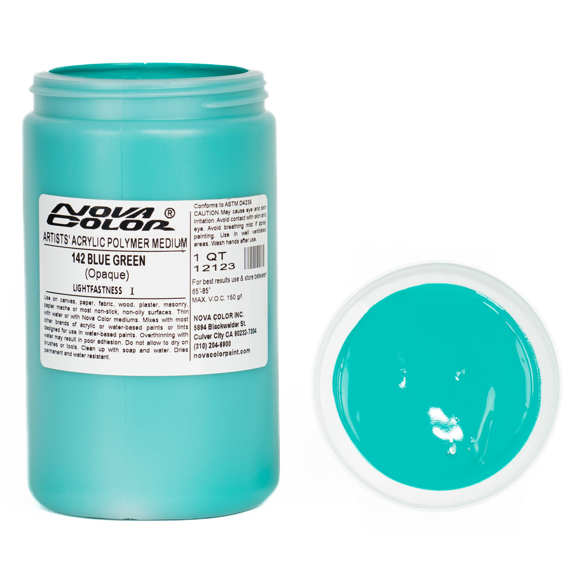 Buy #142 Blue Green Acrylic Paint | Nova Color