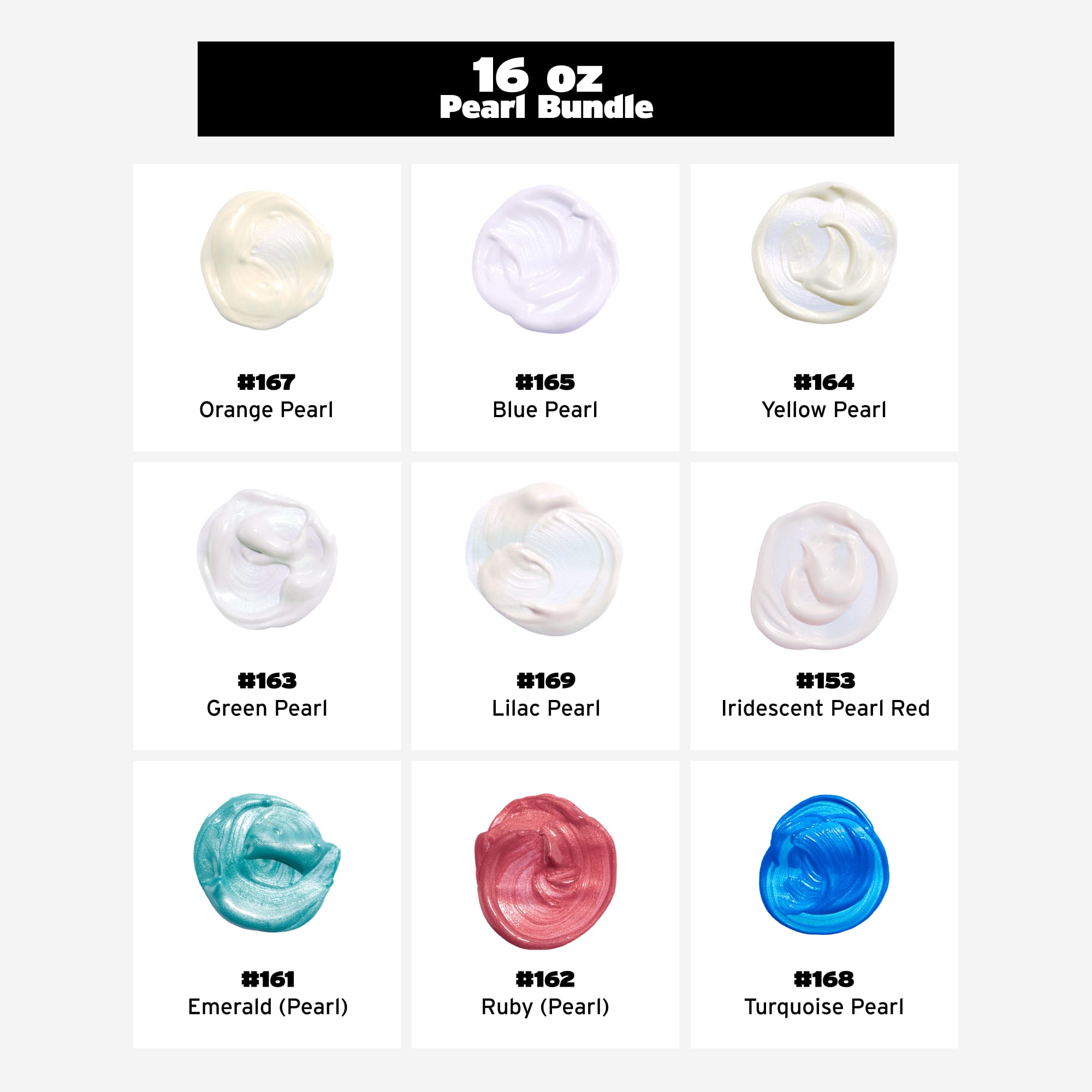 Buy Pearl Acrylic Paint Bundle 16 oz Online | Nova Color