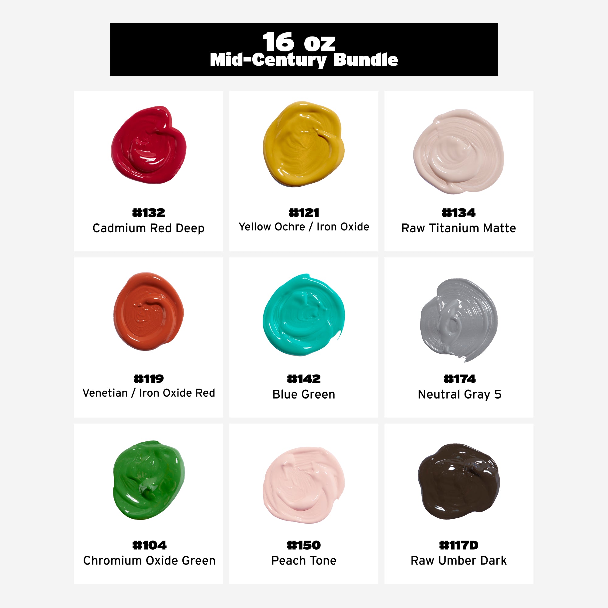 Buy The Mid Century Bundle 16 oz Online | Nova Color