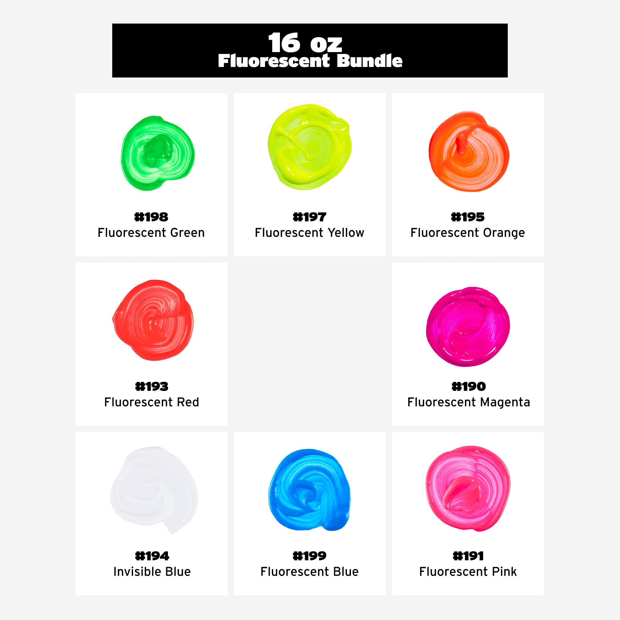 Buy Nova Color Fluorescent Bundle 16 oz Online | Nova Color
