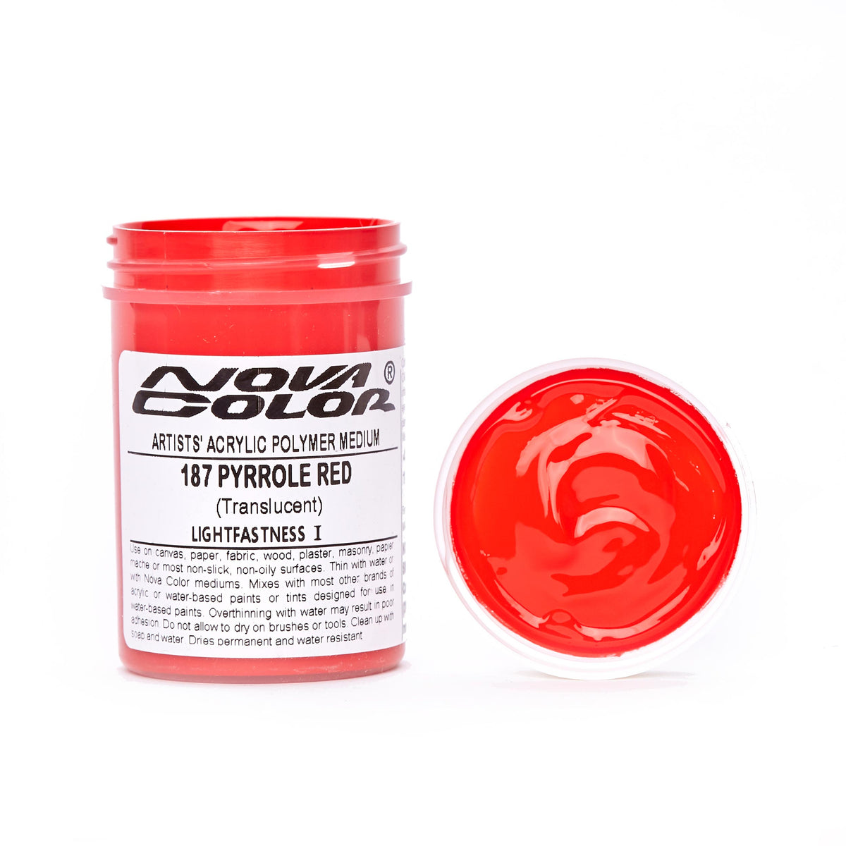 Buy #187 Pyrrole Red - Lightfastness: | - Translucent Online | Nova Color
